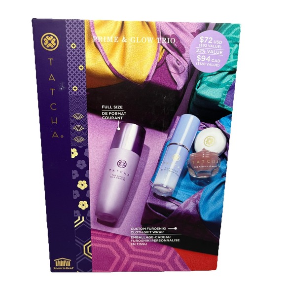 Tatcha | Makeup | Nib Tatcha Prime And Glow Triofull Size Liquid Canvas ...